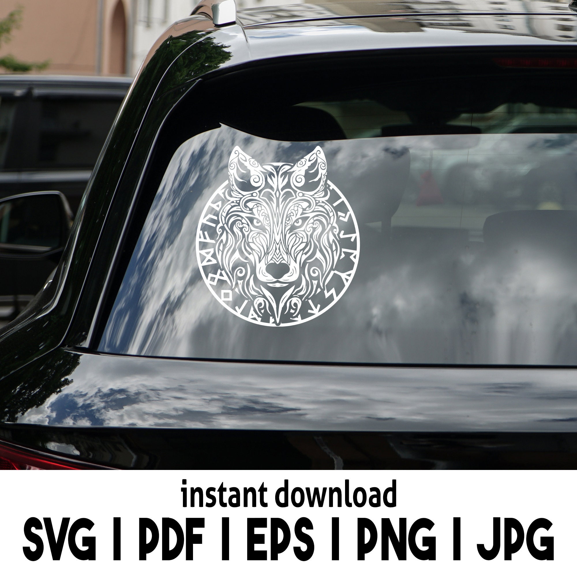 Fenrir Wolf Norse & Scandinavian SVG Design Unleash Your - Etsy