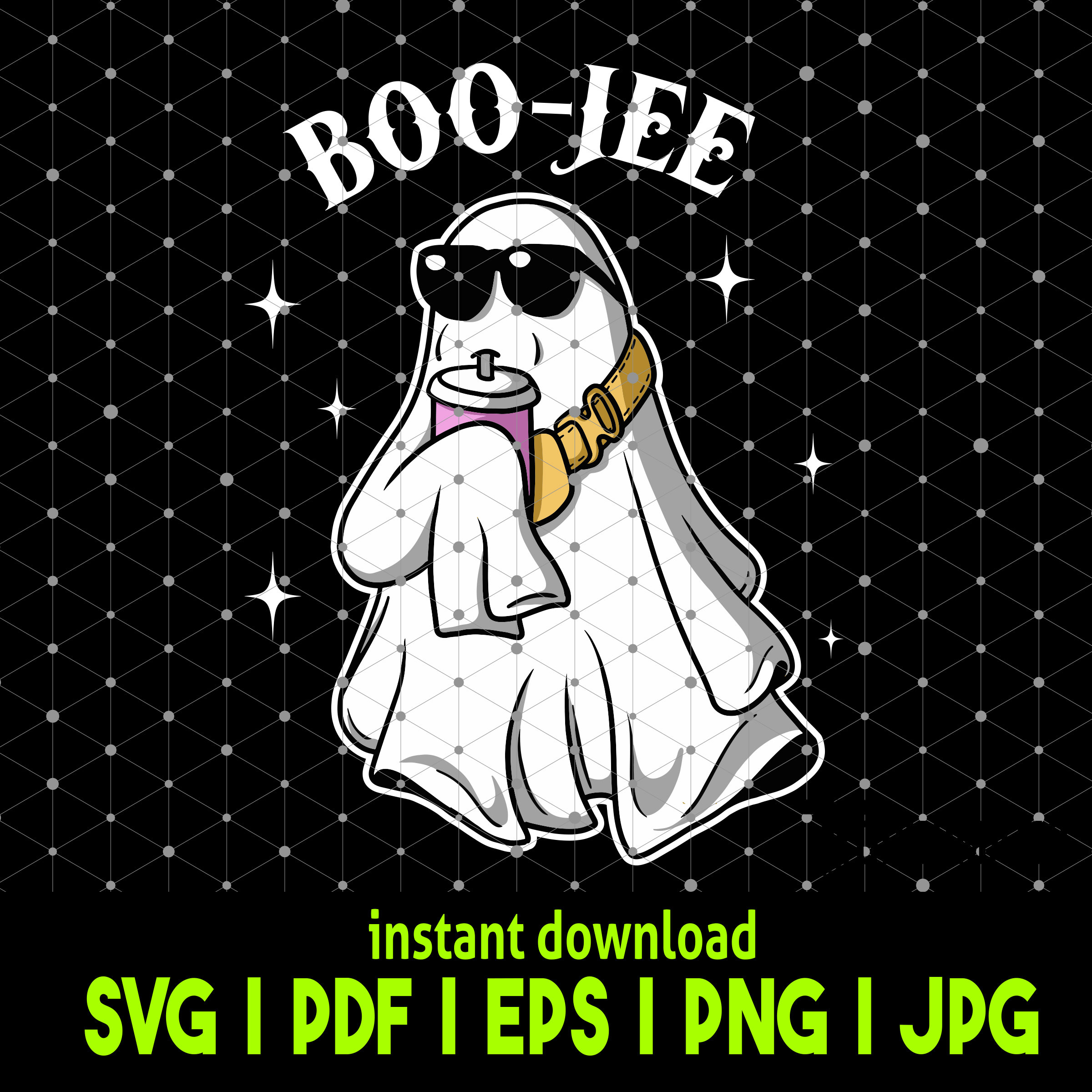 Boojee Ghost SVG Funny Halloween SVG Design Instant - Etsy