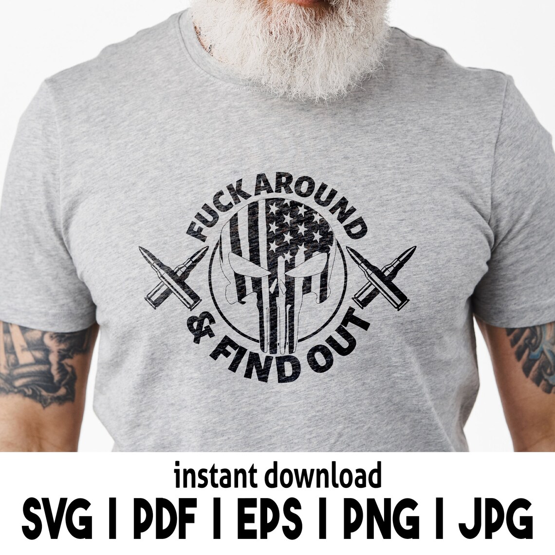 FAAFO Punisher Skull SVG, Patriot Flag Shirt Design, 2nd Amendment Cut ...