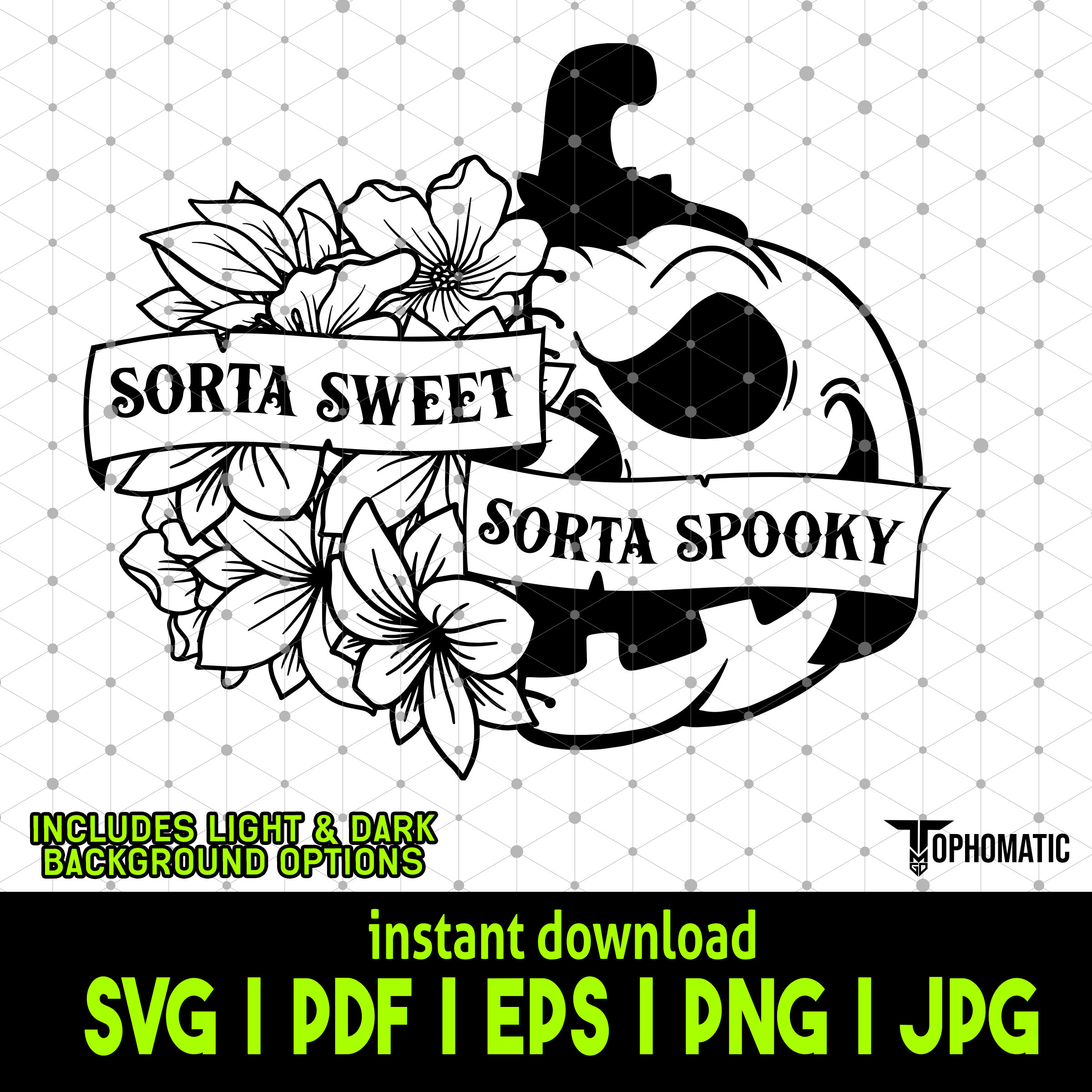 Sorta Sweet Sorta Spooky Svg - Cute Halloween SVG - Instant Download - Etsy