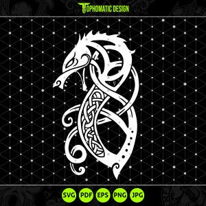 Fenrir Wolf Logo SVG Nordic Viking SVG Design Instant Download - Etsy