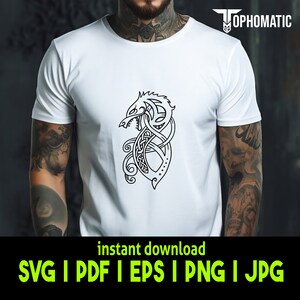 Fenrir Wolf Logo SVG Nordic Viking SVG Design Instant Download - Etsy UK