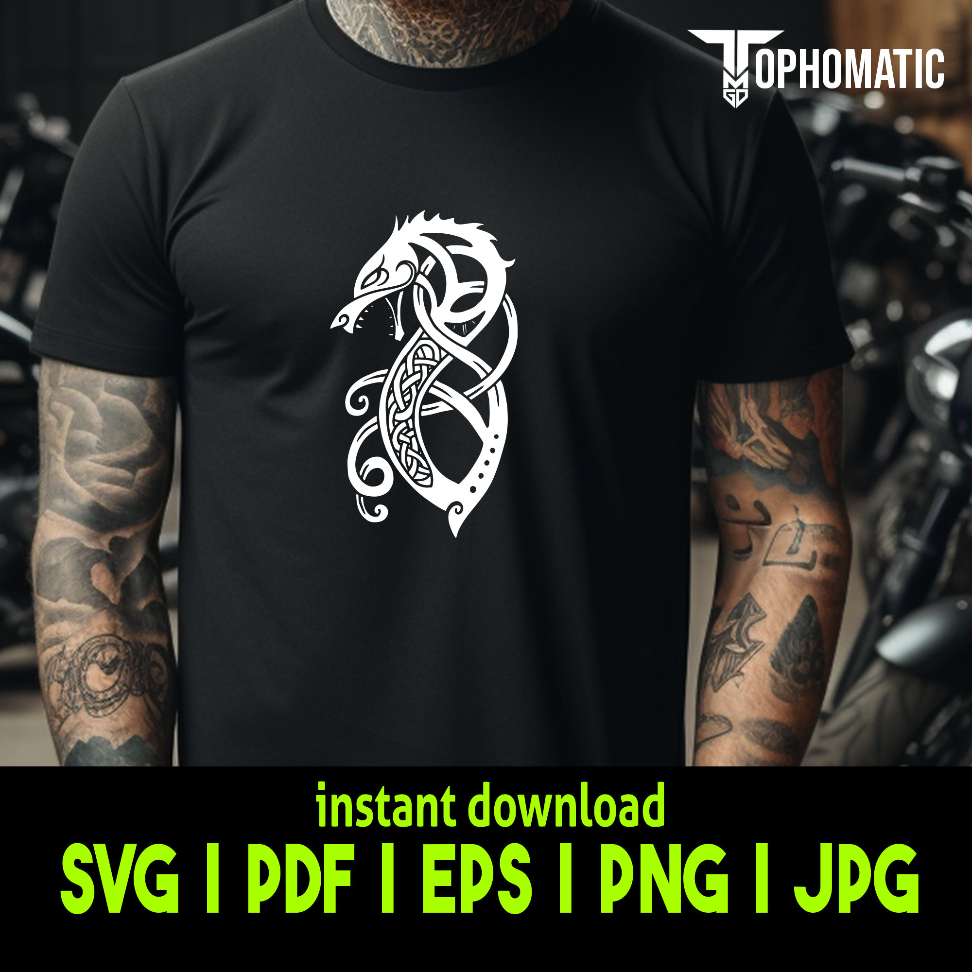 Fenrir Wolf Logo SVG Nordic Viking SVG Design Instant Download - Etsy UK