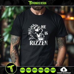 He is Rizzen Funny Jesus SVG, Funny Gag Gifts, Hilarious Easter SVG ...