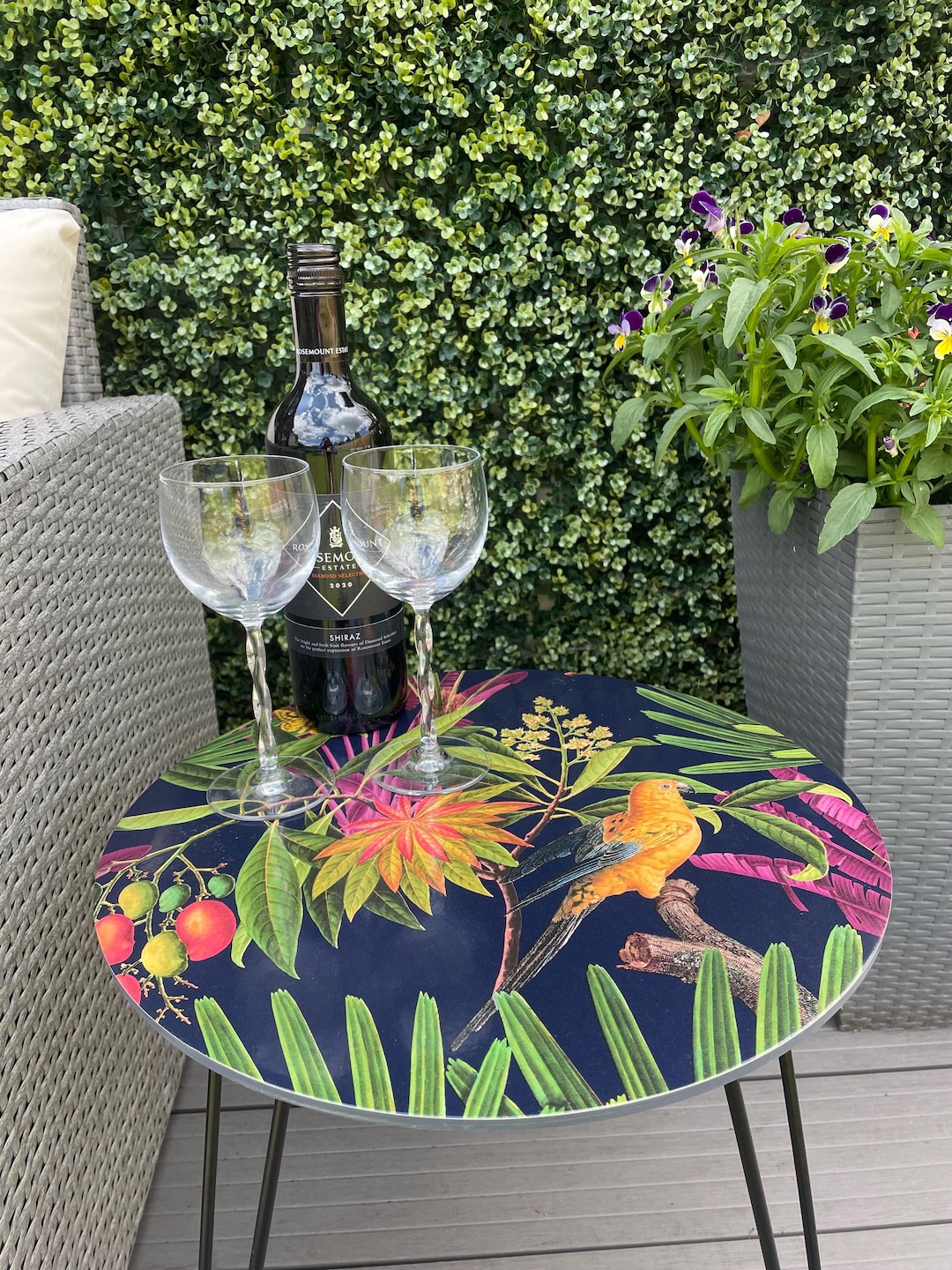 Colourful Parrot Coffee Table, Side Table, Bedside Table, Occasional ...