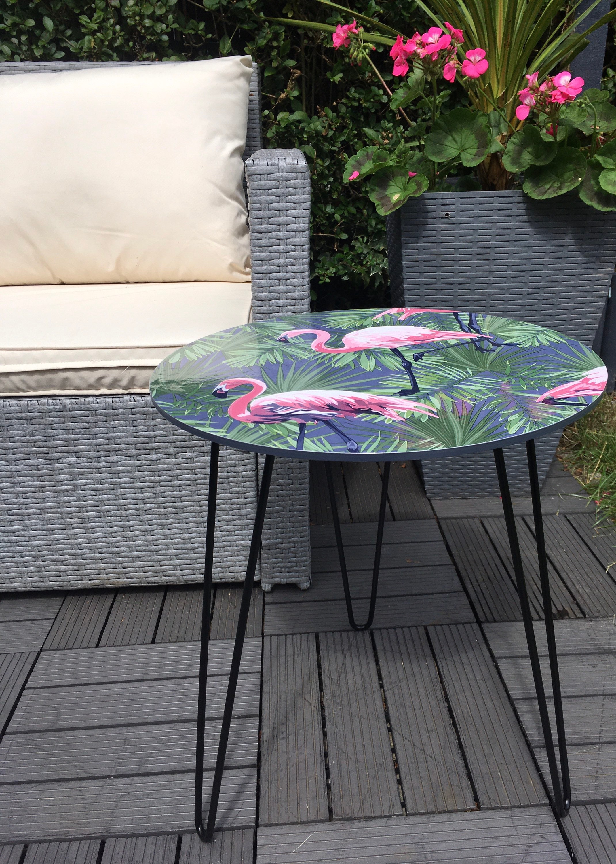 Quirky Flamingo Side Table / Coffee Table / Occasional Table. - Etsy UK