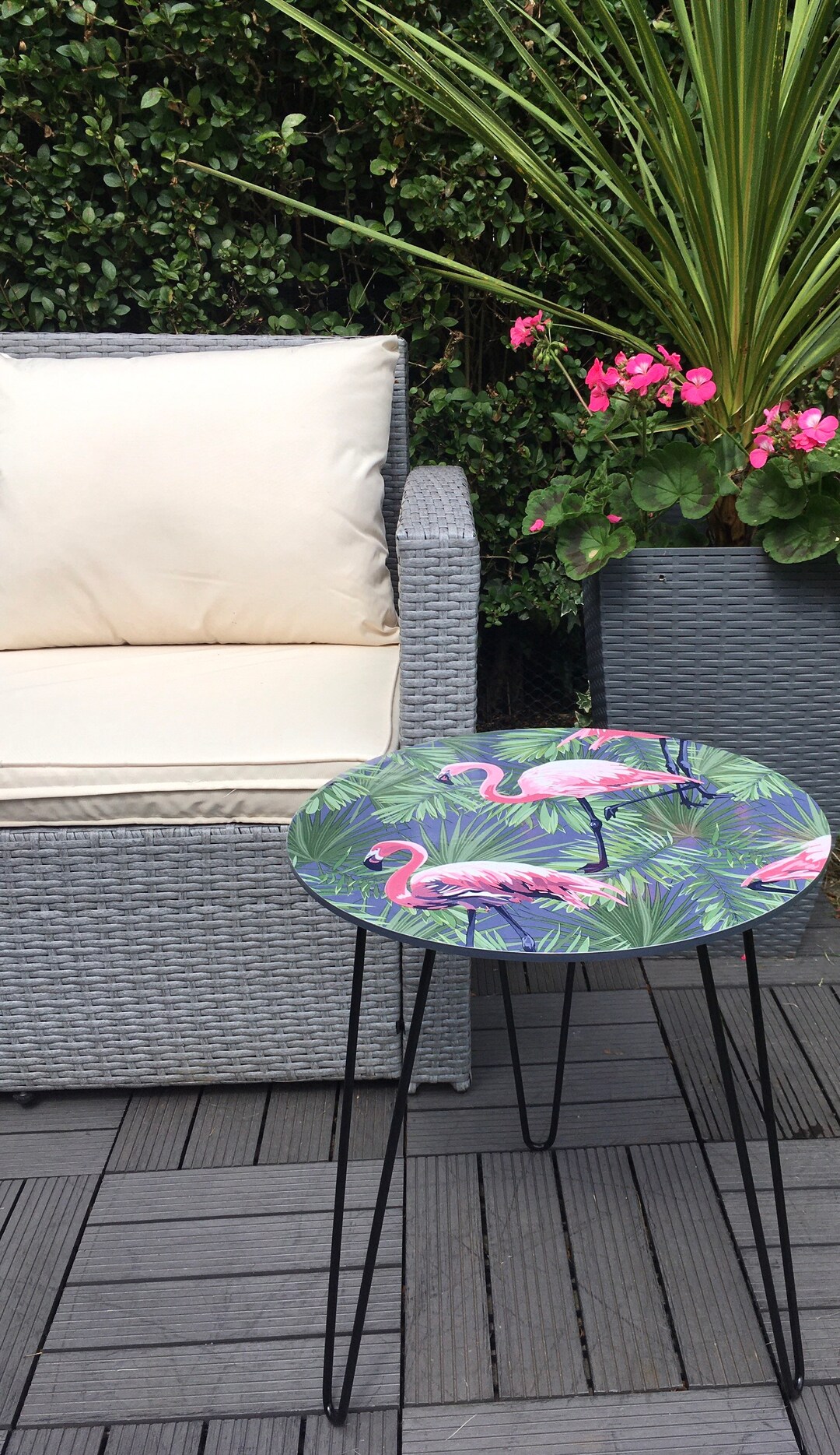 Quirky Flamingo Side Table / Coffee Table / Bedside Table / Occasional ...