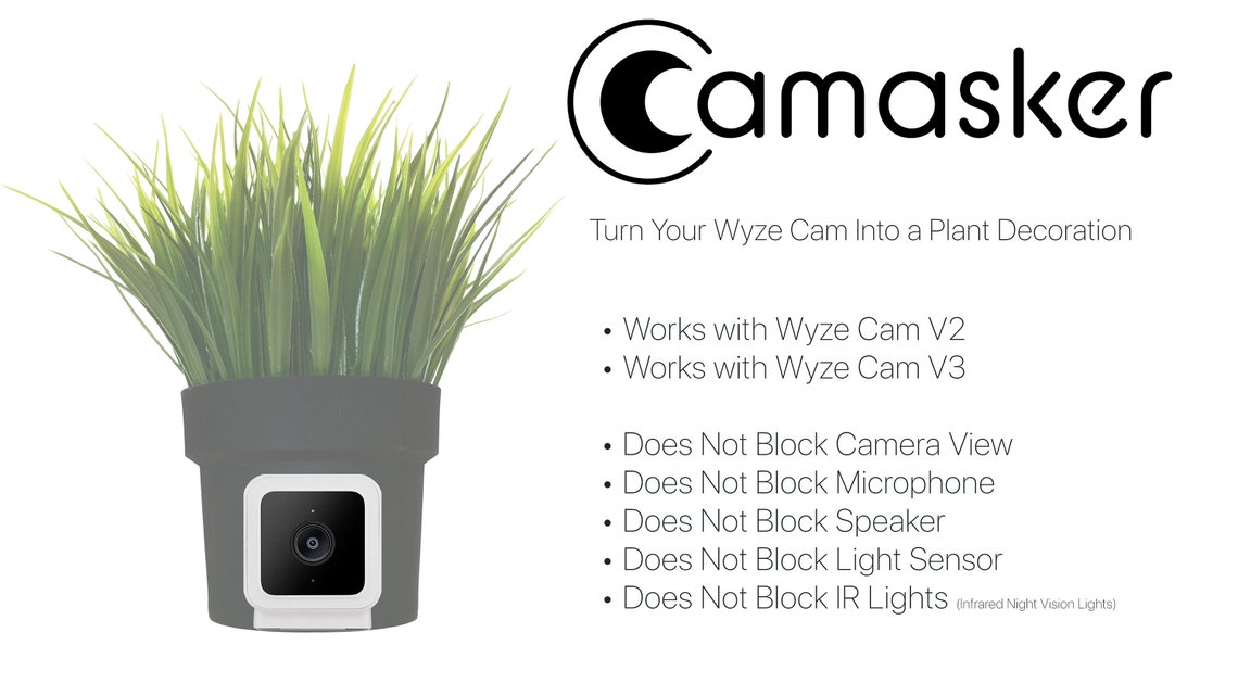 Wyze Cam V3 & Wyze Cam V2 Cover Disguise Camouflage Case | Hide Your ...