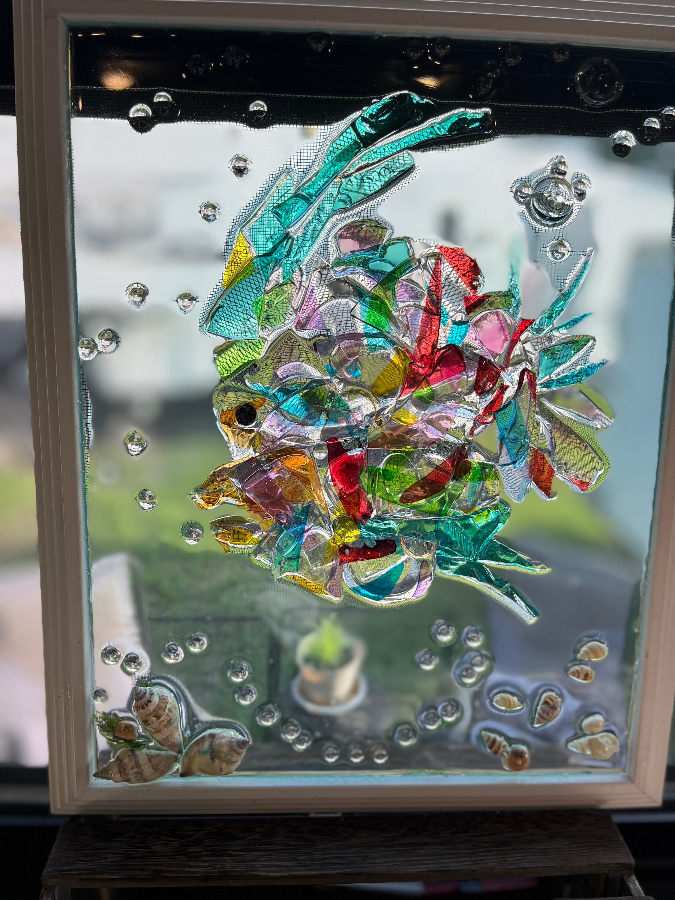 Broken Glass Window Art