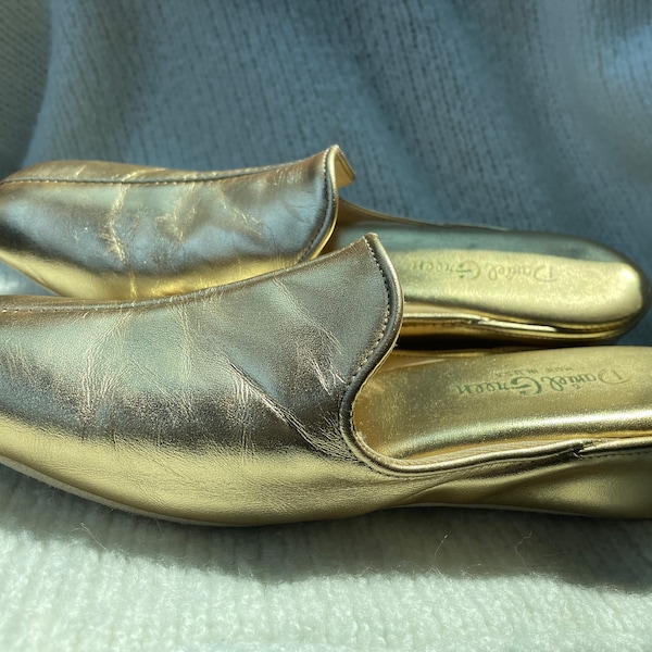 Gold Slippers - Etsy