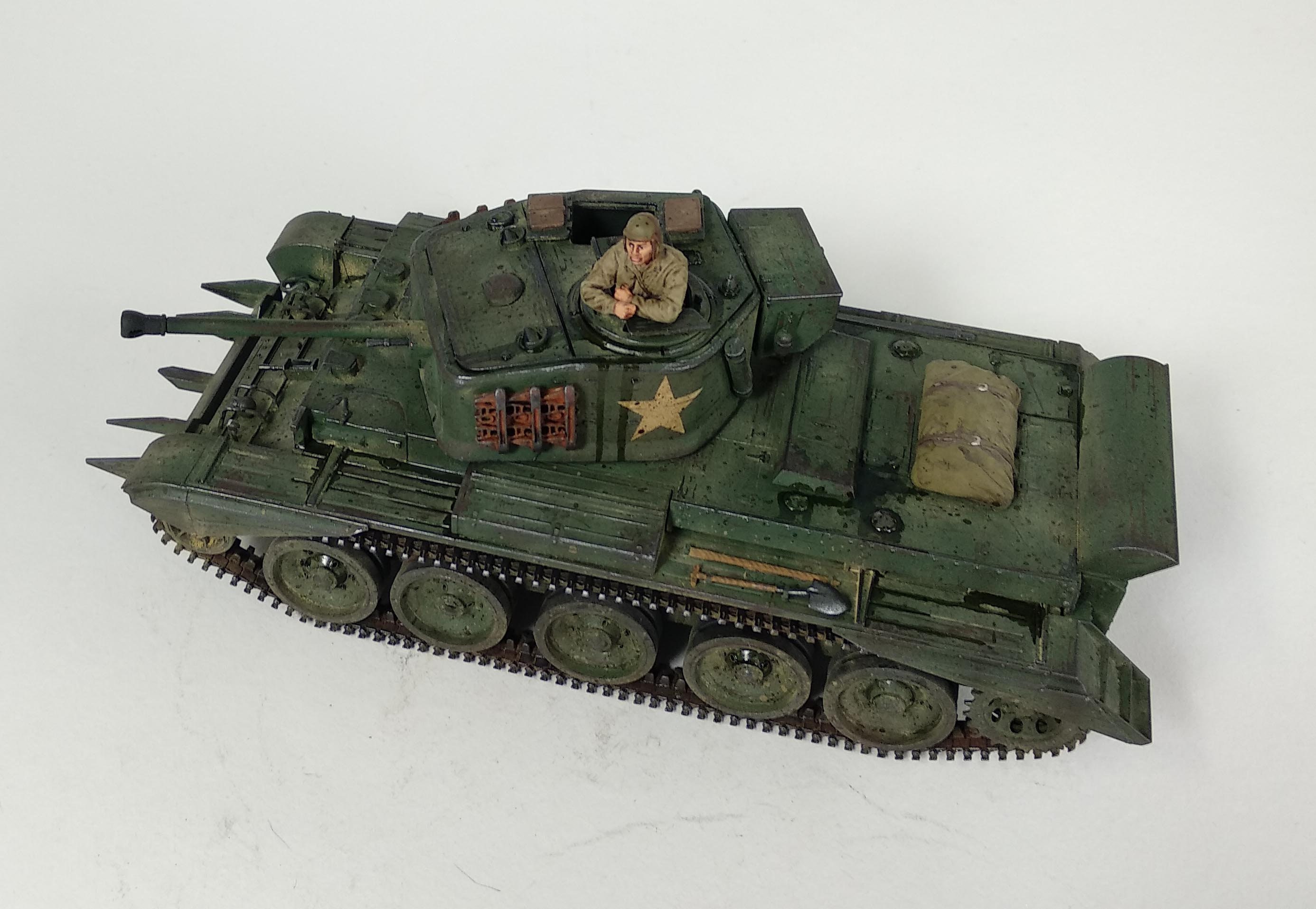 1/35 Built Cromwell With Churchill Turret Scale Model Built and Painted ...