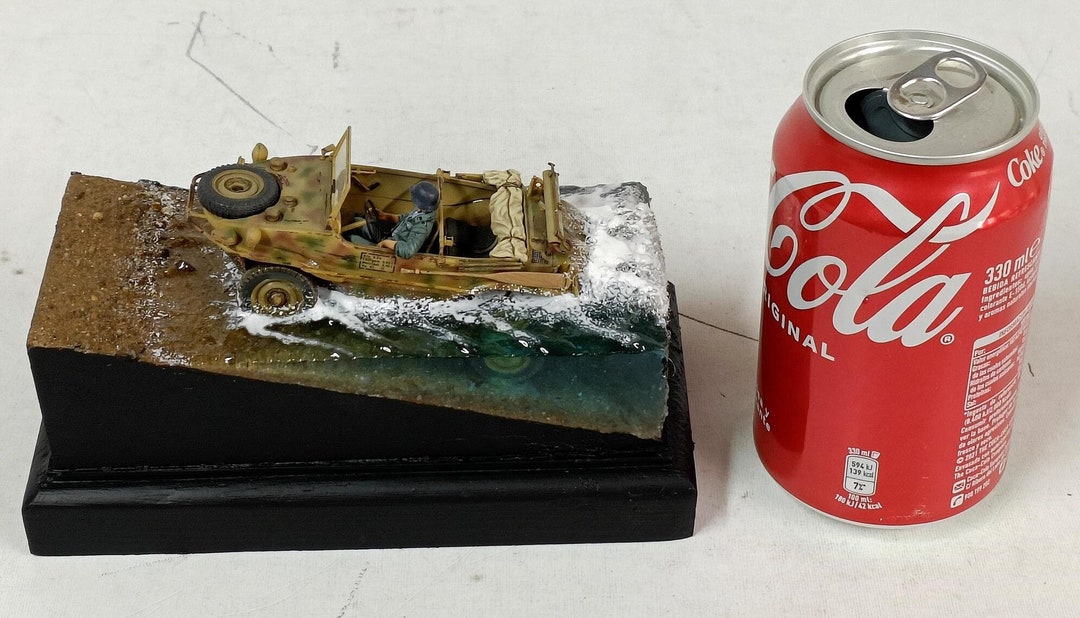 1/35 Built Schwimmwagen Diorama Epoxy Water Scale Model Built and ...