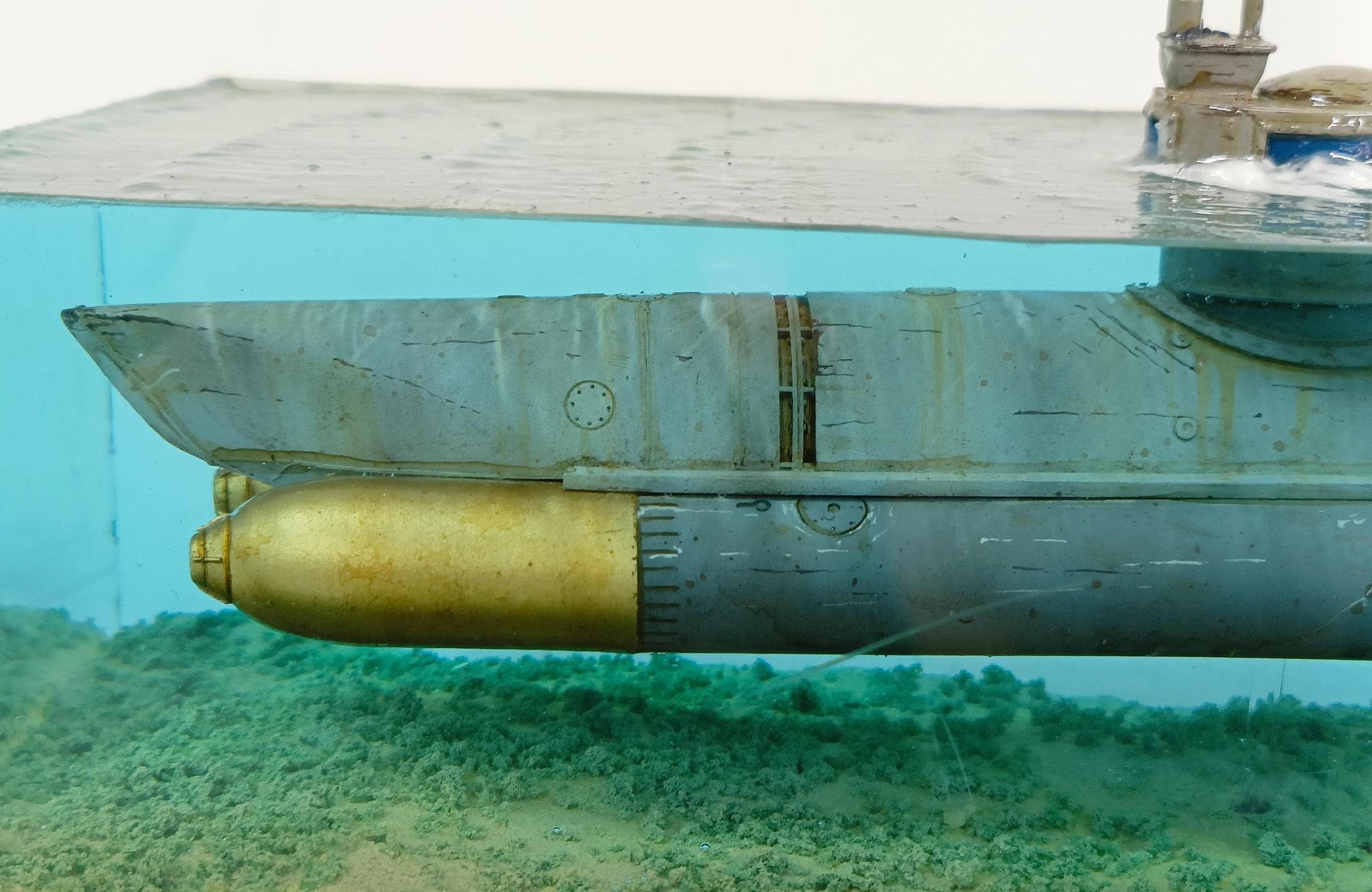 1/35 Built Biber Submarine Diorama Epoxy Water Scale Model Built and ...