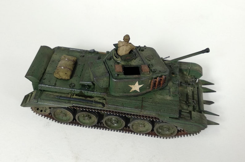 1/35 Built Cromwell With Churchill Turret Scale Model Built and Painted ...