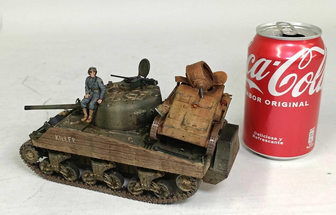 1/35 Built M4 Sherman Killer With Type 94 Scale Model Built and Painted ...