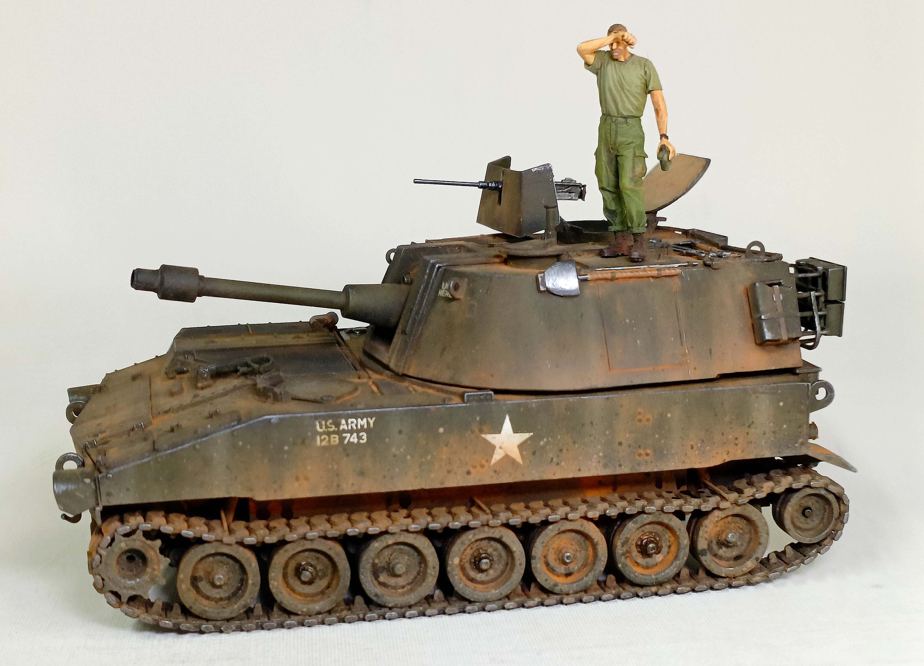 1/35 Built M108 Howitzer Vietnam. Scale Model Built and - Etsy