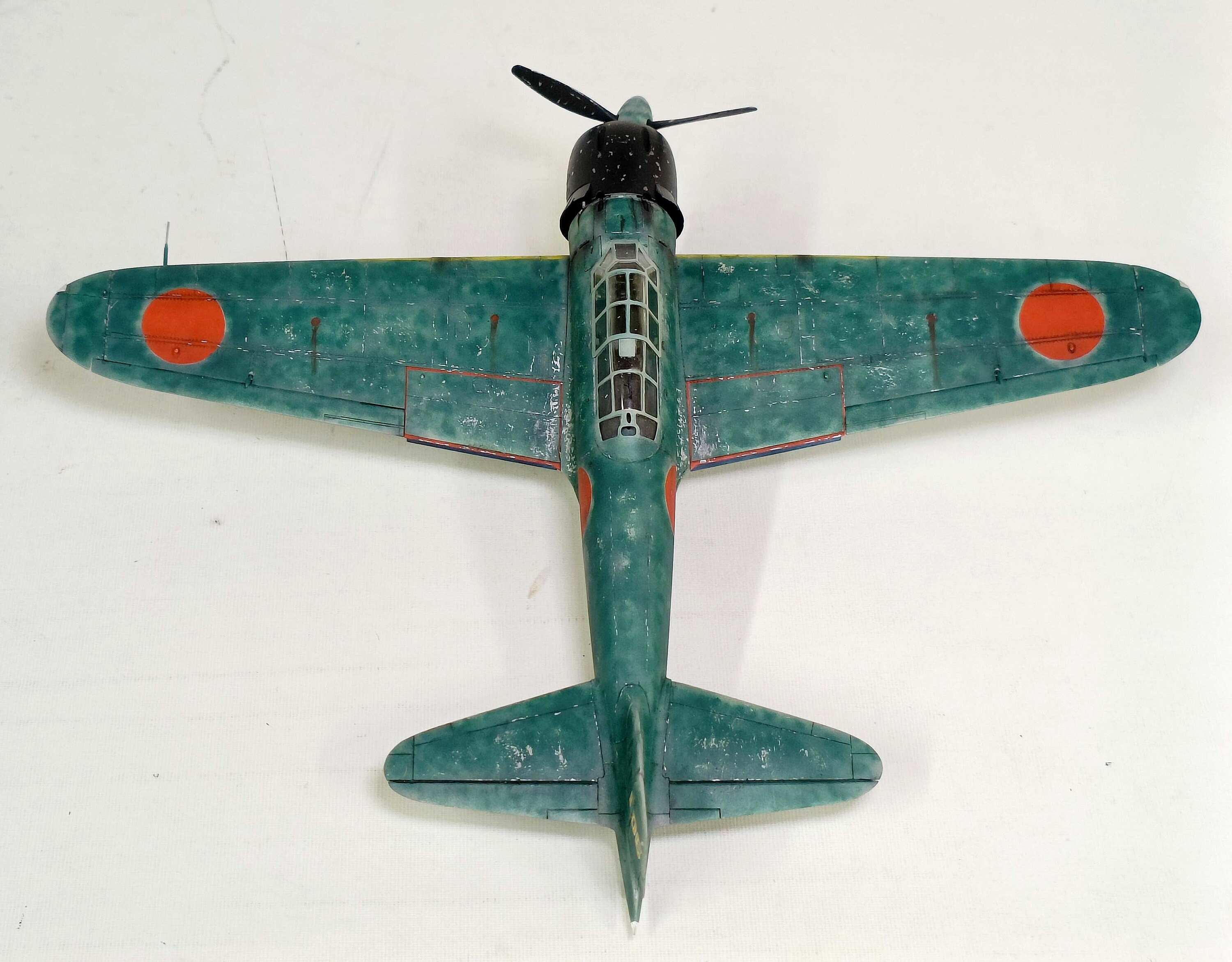 1/48 A6M5 Zero Scale Model Built Painted Gebaut Epoxy Diorama World War ...