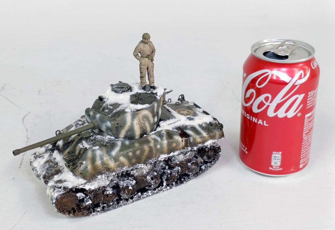 1/35 Built Sherman Winter Camouflage With Snow Scale Model Built and ...