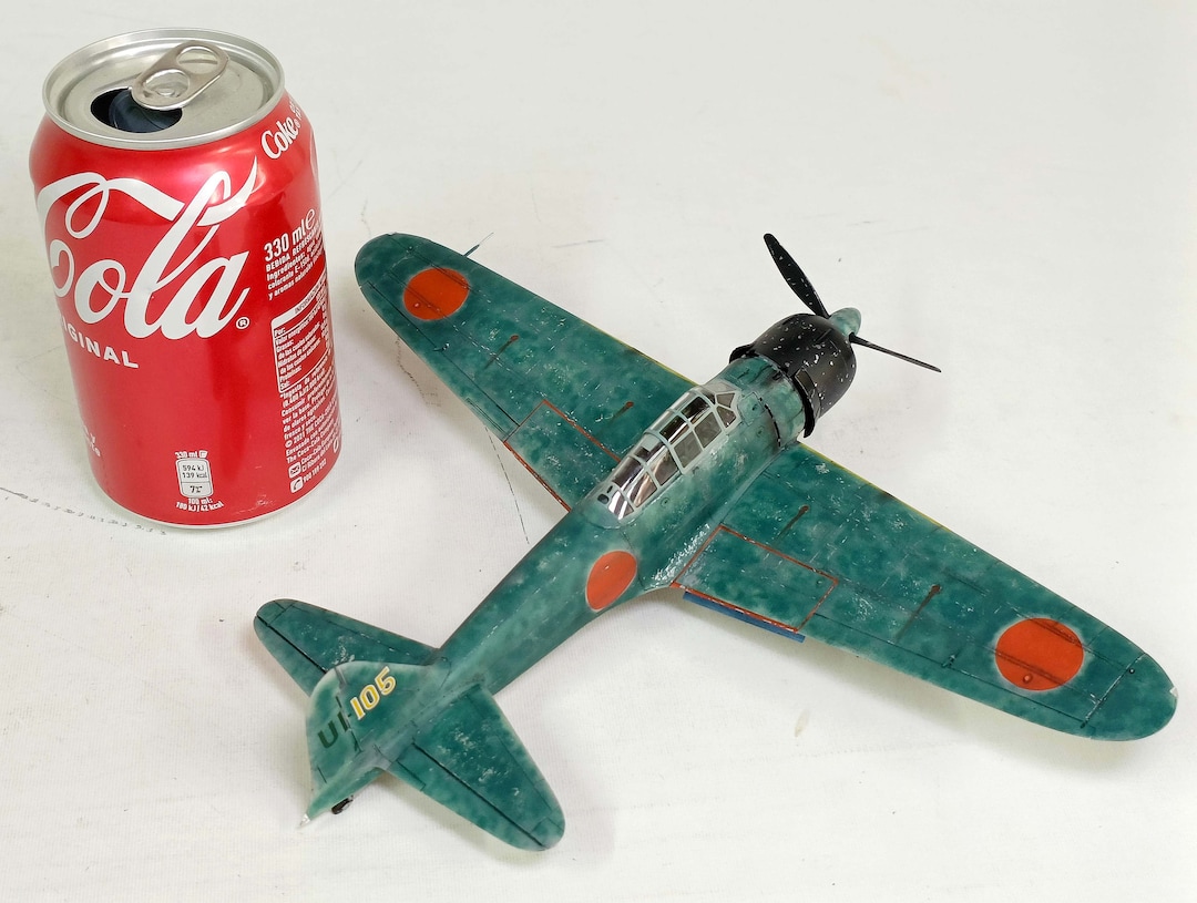 1/48 A6M5 Zero Scale Model Built Painted Gebaut Epoxy Diorama World War ...