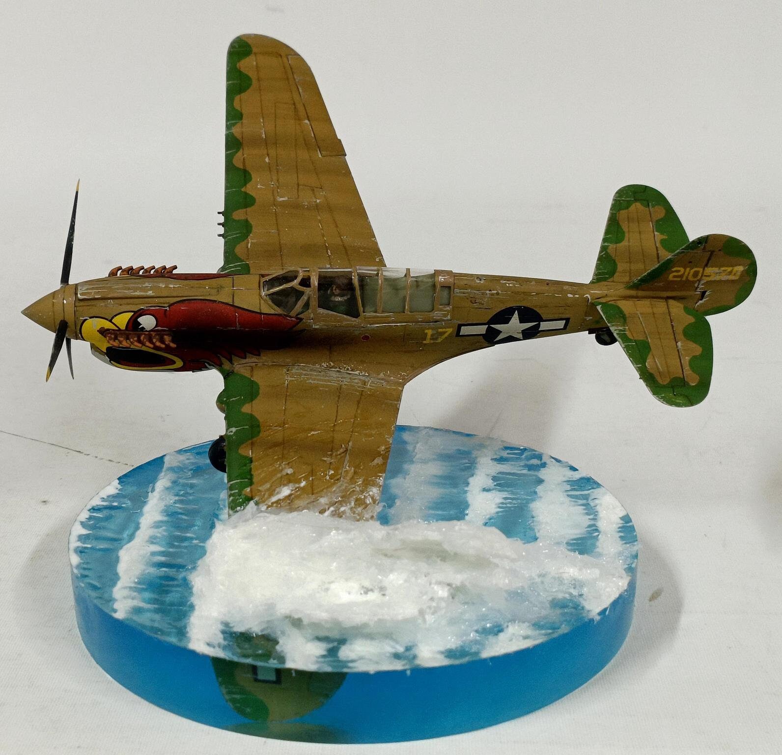 1/48 Built P-40 Warhawk Diorama Epoxy Water Scale Model Built and ...