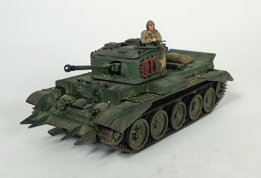 1/35 Built Cromwell With Churchill Turret Scale Model Built and Painted ...