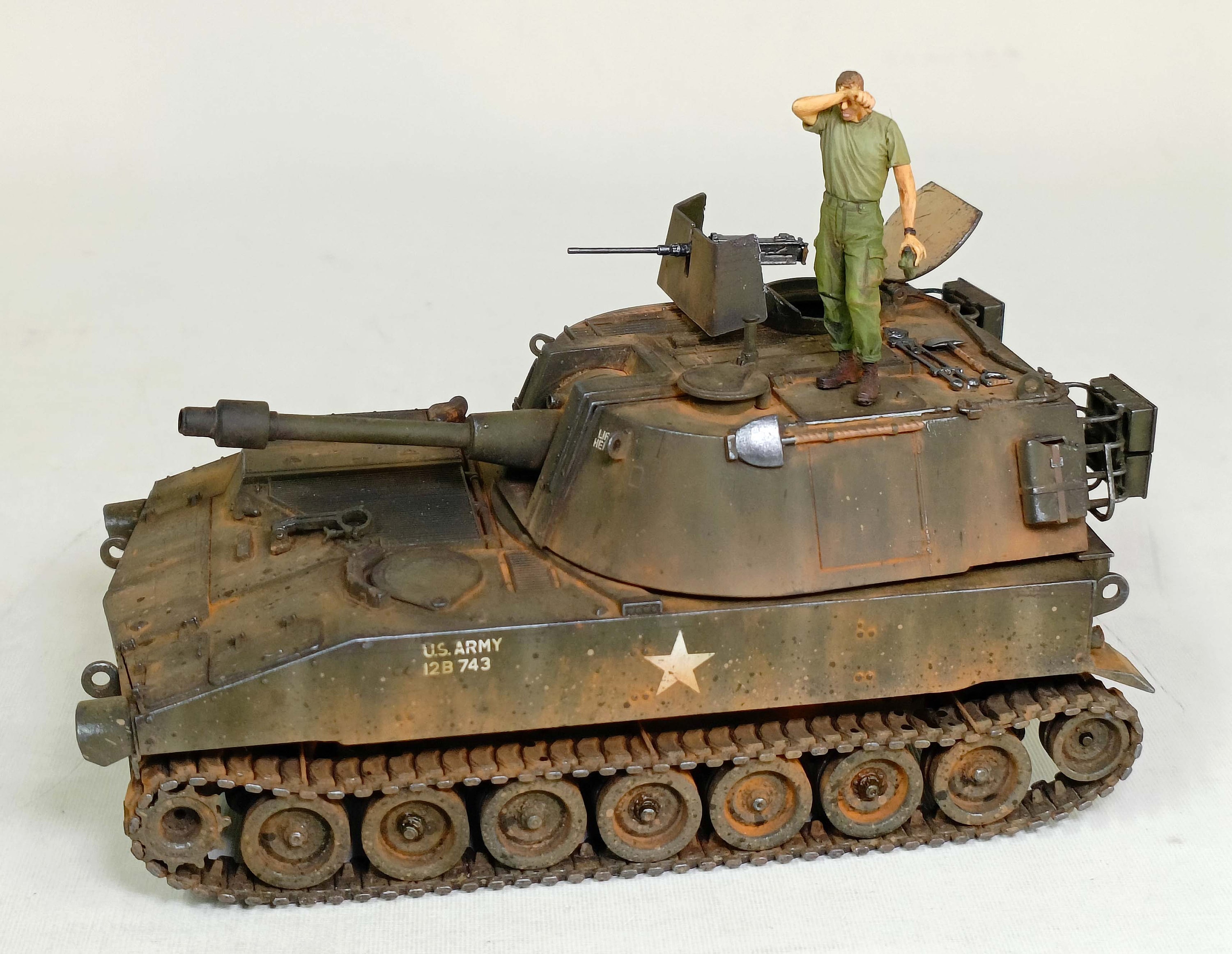 1/35 Built M108 Howitzer Vietnam. Scale Model Built and - Etsy