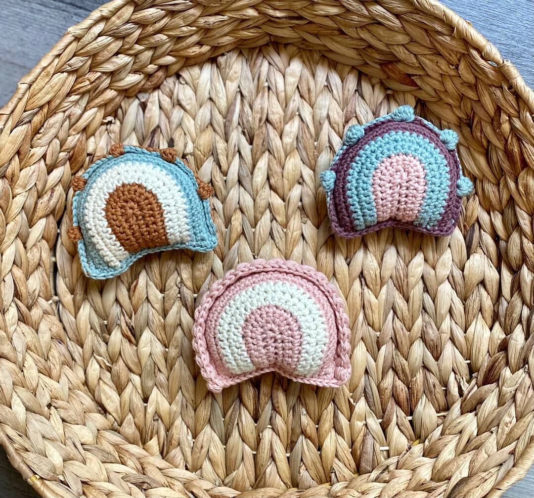 Boho Rainbow Baby Rattle - Etsy