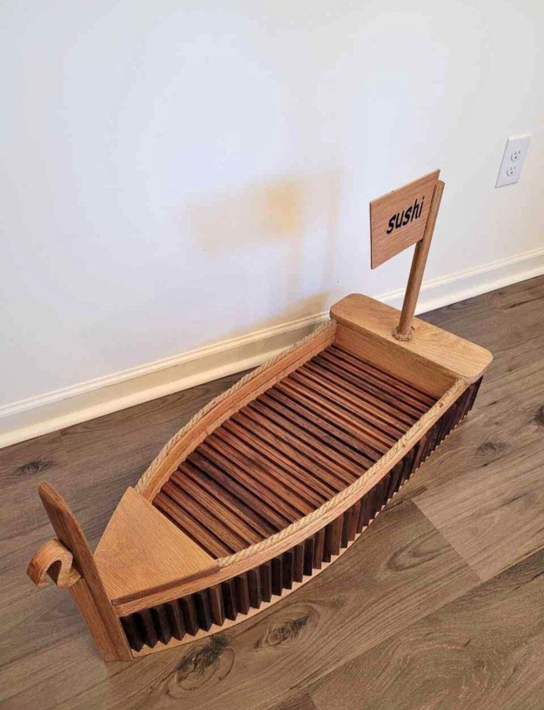 Wooden Serving Sushi Boat/ Serving Tray/ Sushi Tray - Etsy