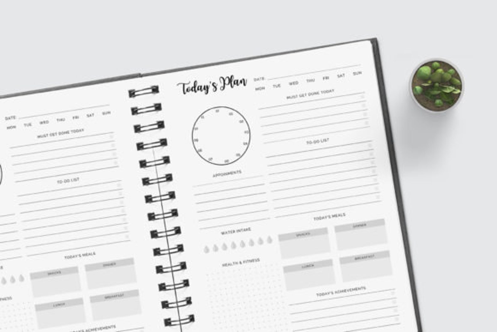 Today's Plan Printable Download Prints Downloadable | Etsy