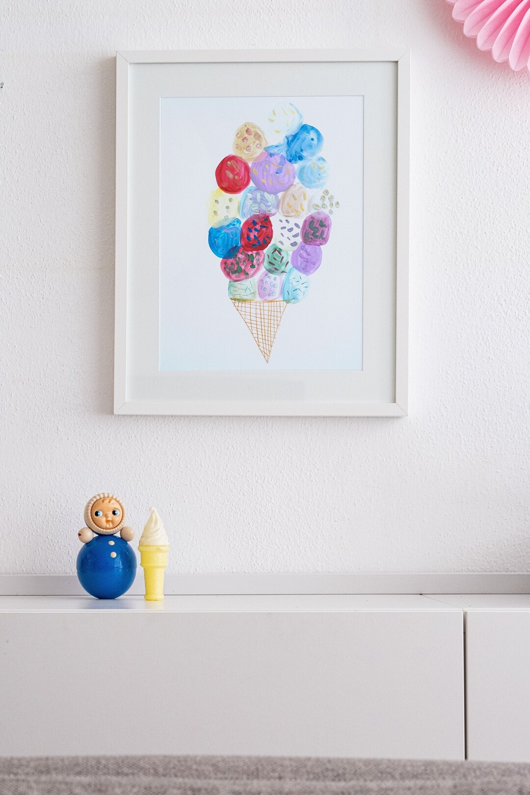 A3 · Gelato Great Ice Tower · Watercolor + Colored Pencil - Etsy