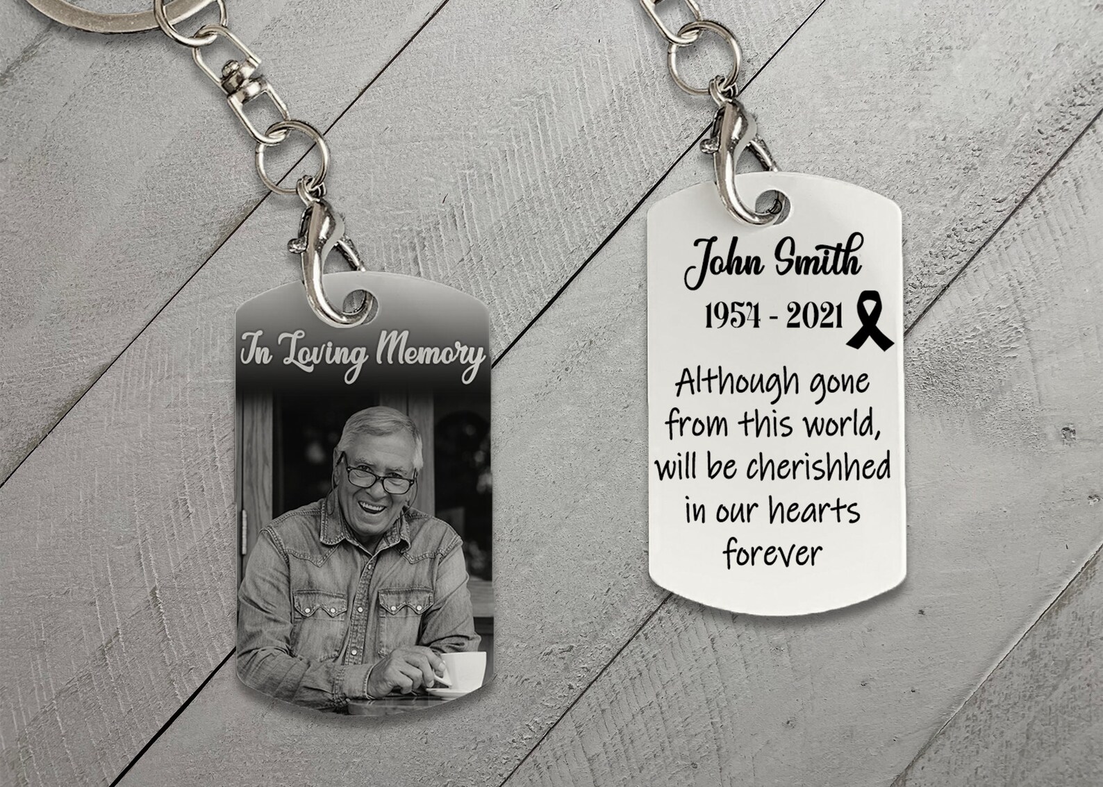 In Loving Memory Keychain Loss of a Loved One Memorial - Etsy