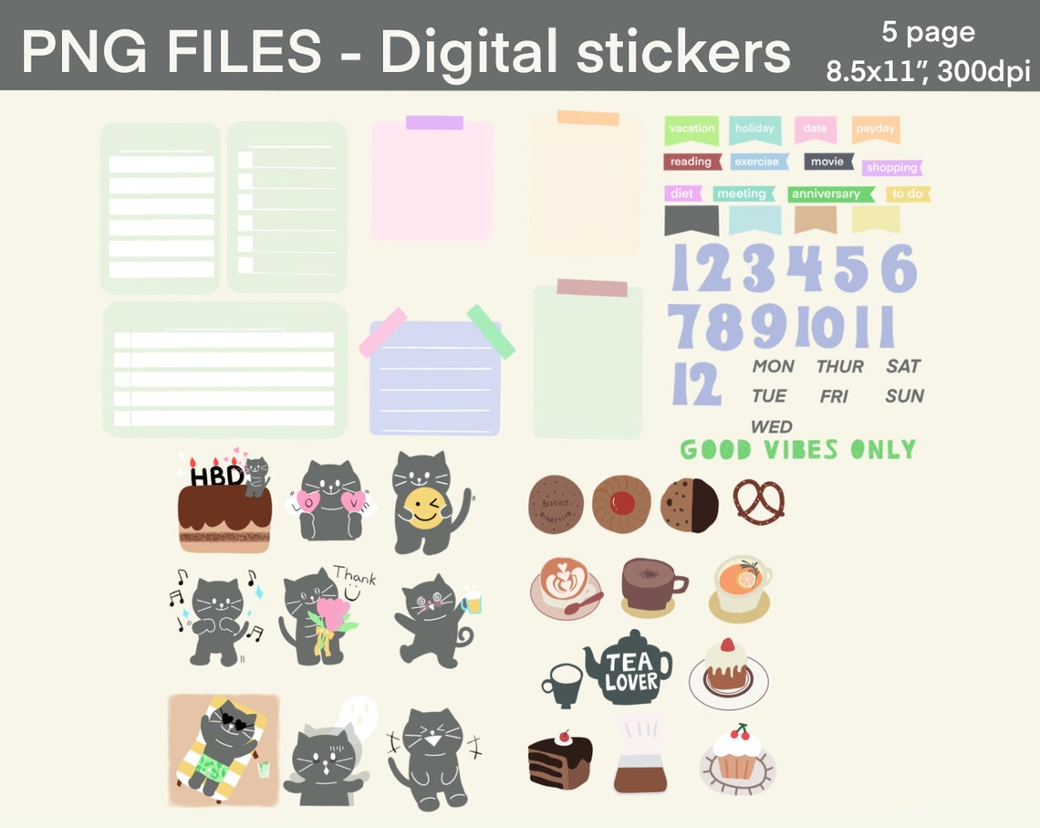 Goodnotes stickers png - nurseDer