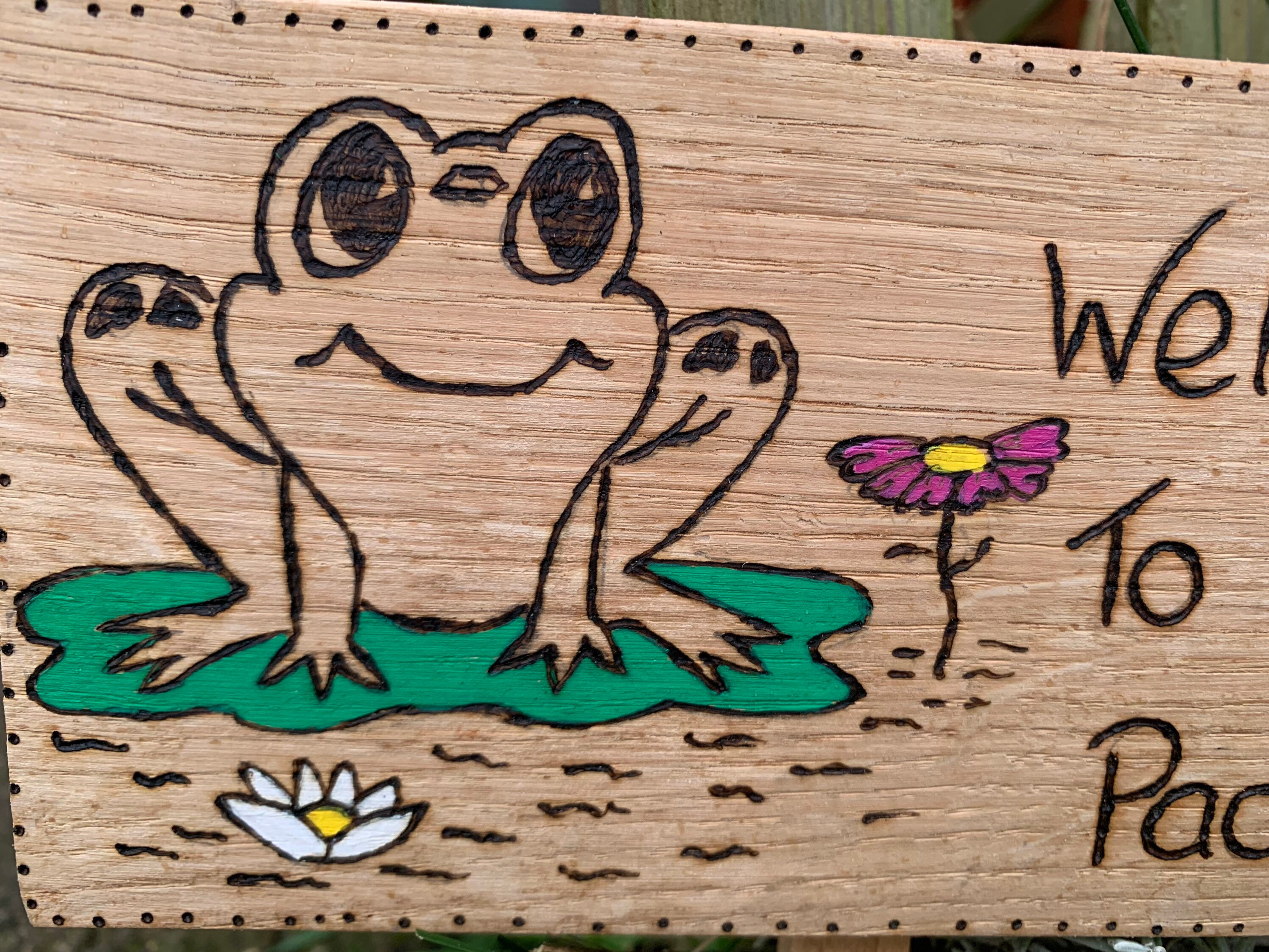Frog and Toad Garden Sign Can Be Personalised Pond Sign - Etsy UK