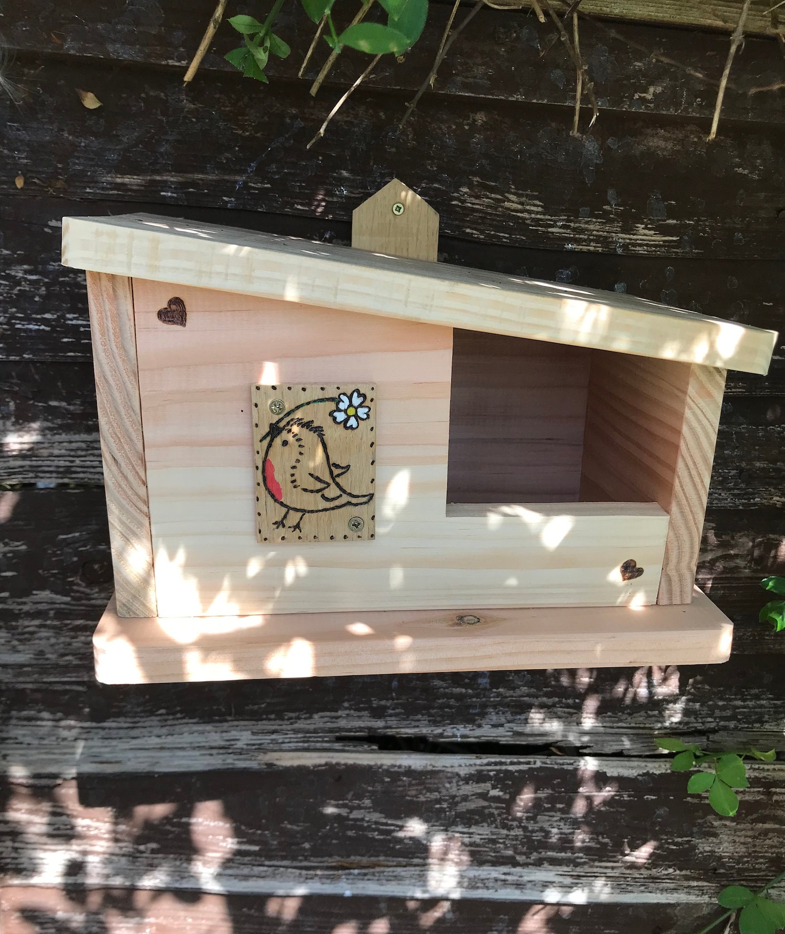 Robin and Wren Open Front Nesting Box Bird House - Etsy UK
