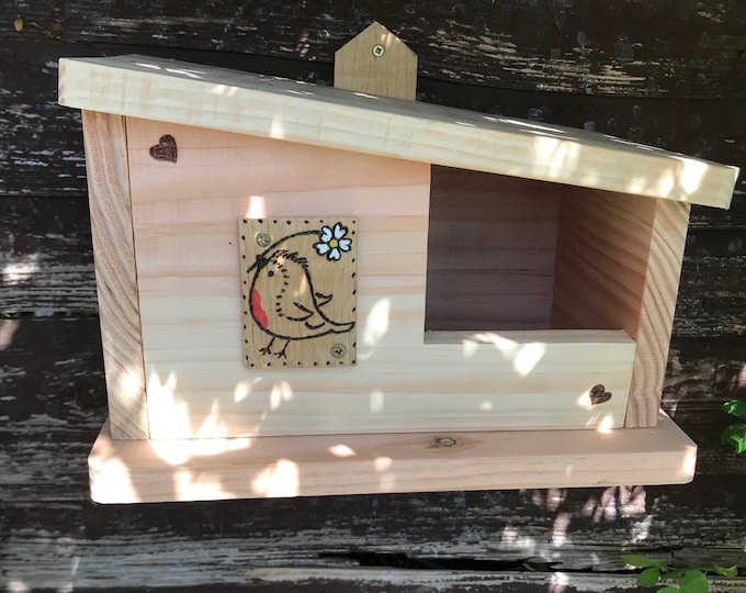Robin and Wren Open Front Nesting Box Bird House - Etsy