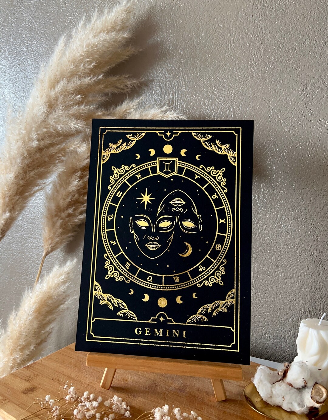 Gemini Zodiac Star Sign - Foil Print | Wall Art | Home Decor | Gift for ...