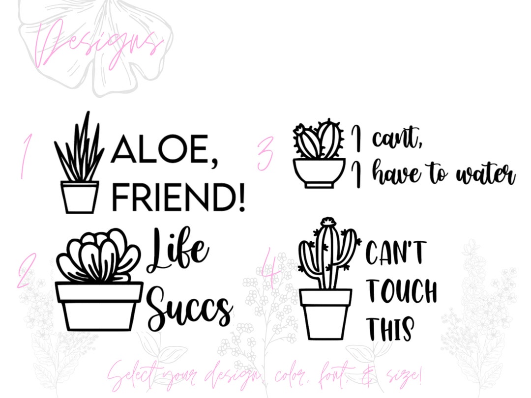 Plant Decal - Etsy