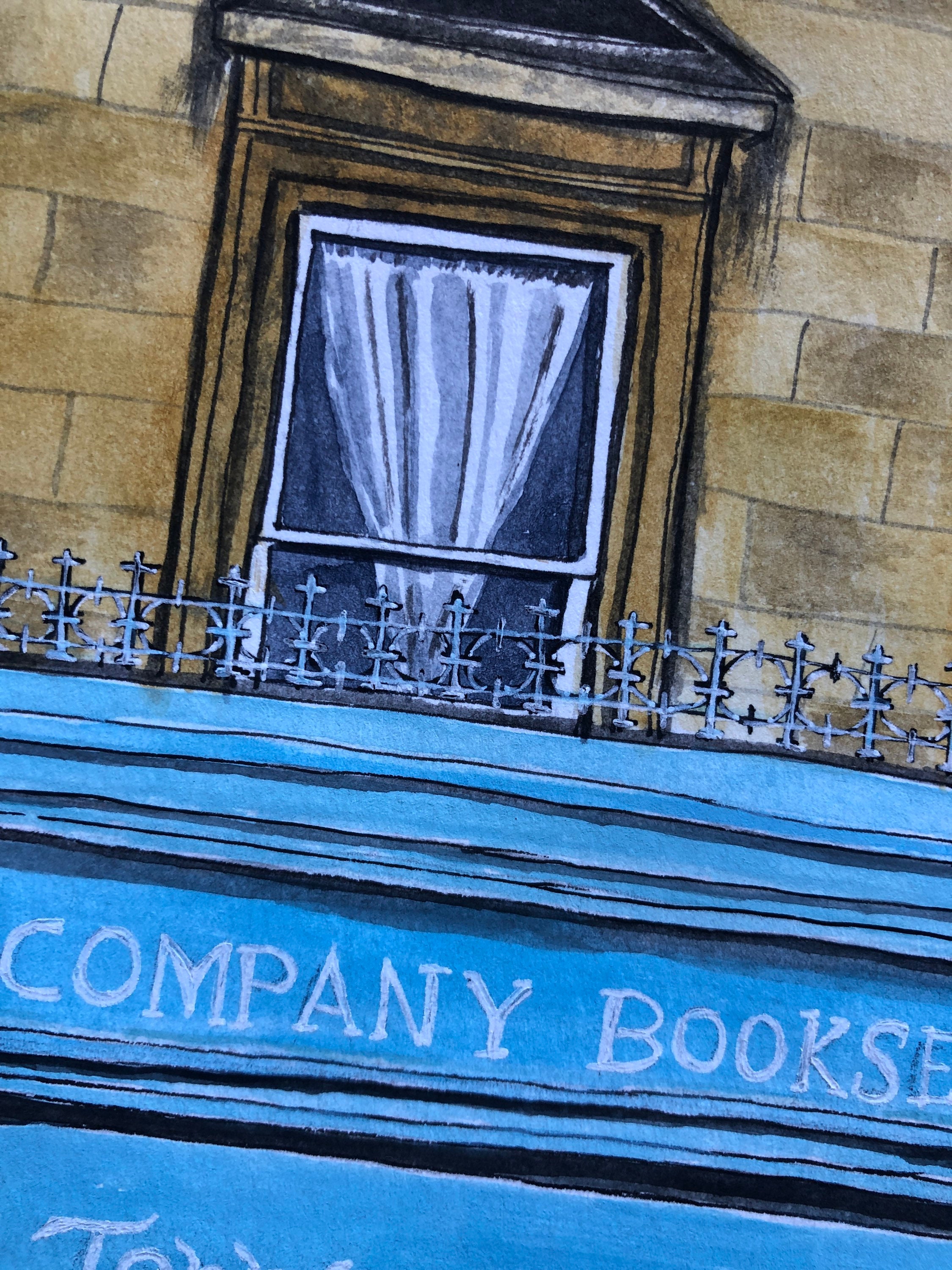 Print of Toppings and Company Booksellers A Cute and Lovely Baby Blue ...