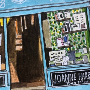 Print of Toppings and Company Booksellers - A Cute and Lovely Baby Blue ...