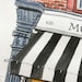 Monocle Café London Watercolor Print – Black & White Awning Art - Etsy