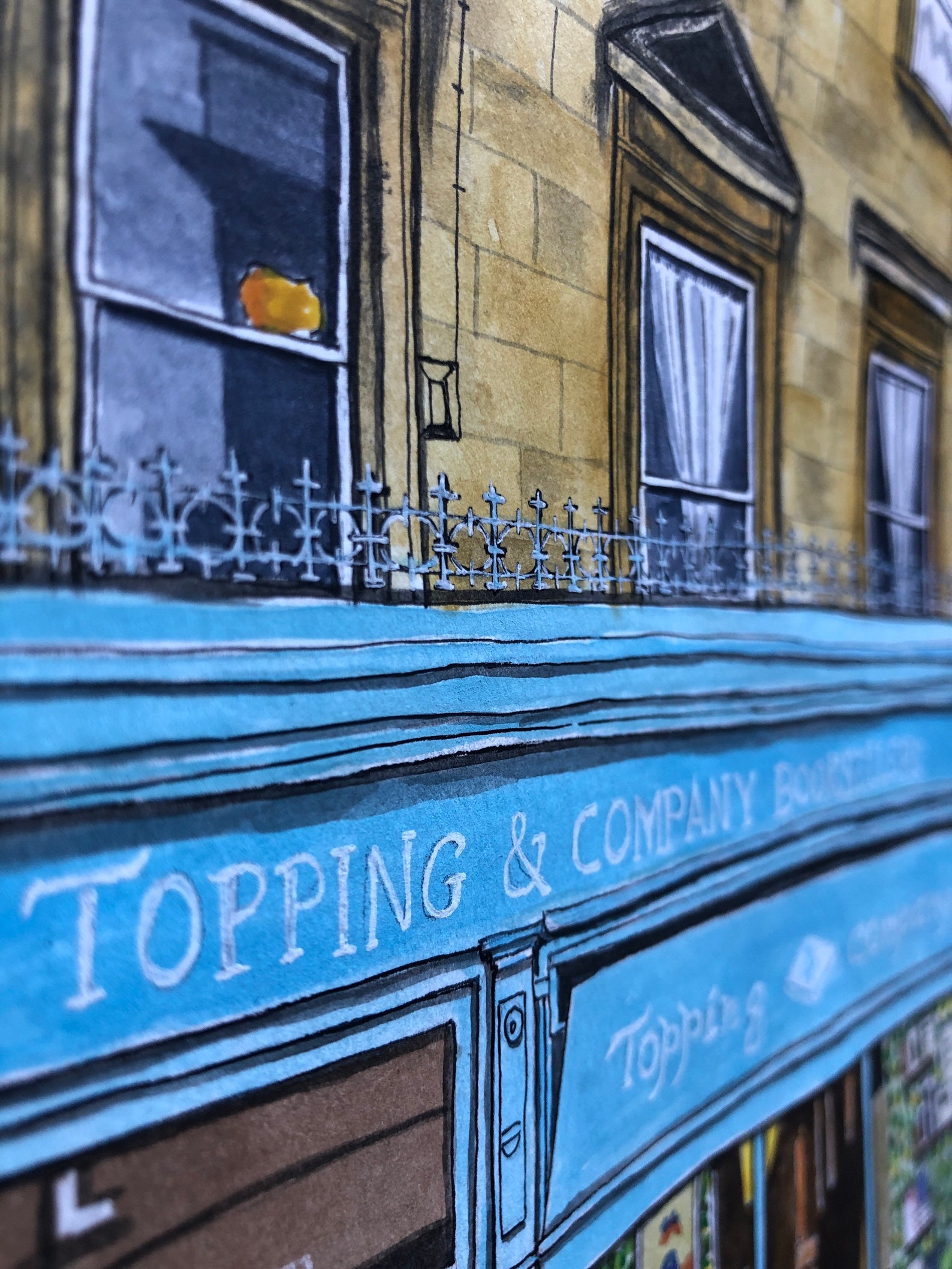 Print of Toppings and Company Booksellers A Cute and Lovely Baby Blue ...