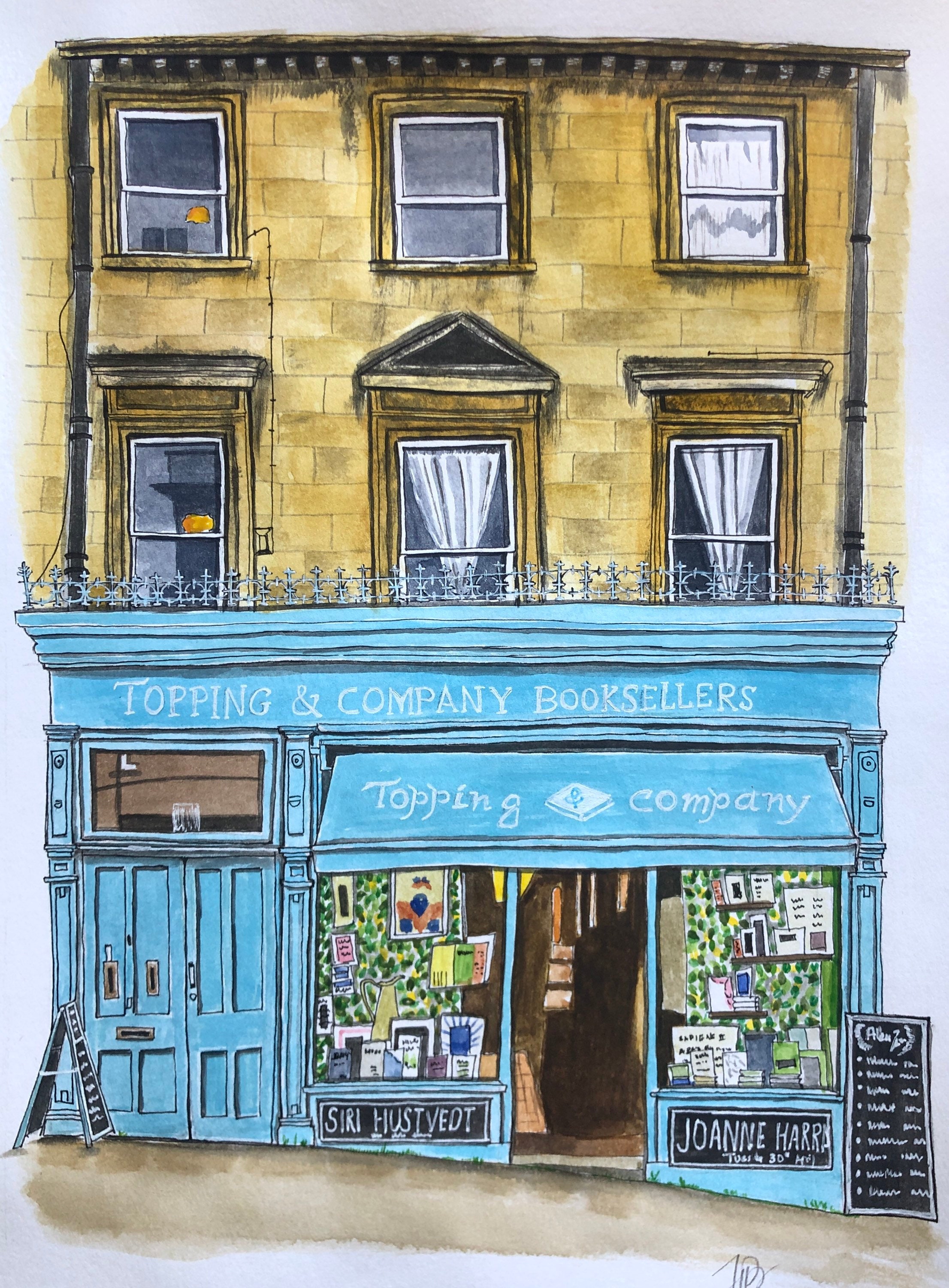 Print of Toppings and Company Booksellers A Cute and Lovely Baby Blue ...