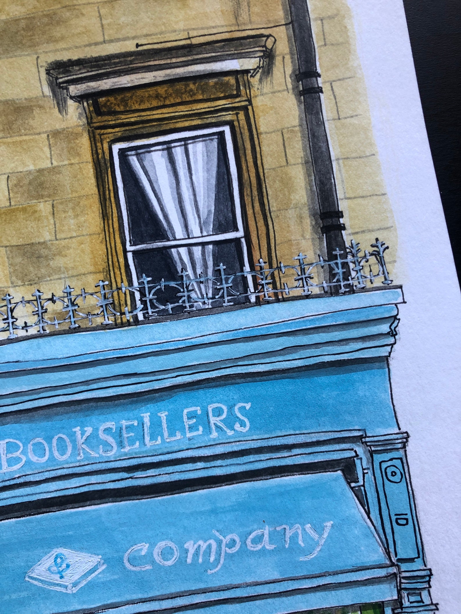 Print of Toppings and Company Booksellers A Cute and Lovely Baby Blue ...