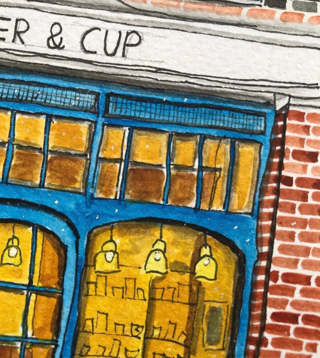 Print of Paper & Cup - a Coffee Shop in London! - Etsy