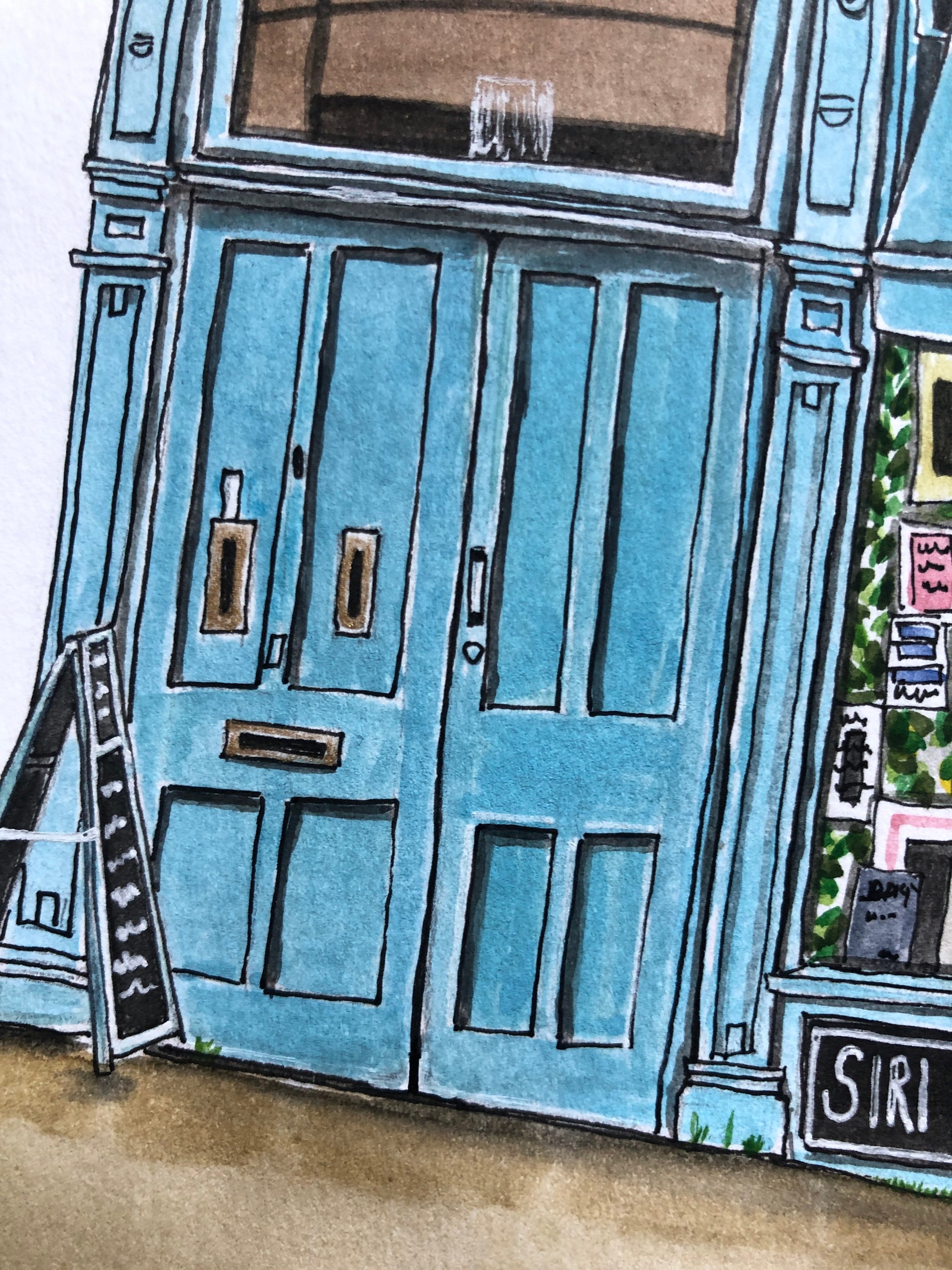 Print of Toppings and Company Booksellers A Cute and Lovely Baby Blue ...