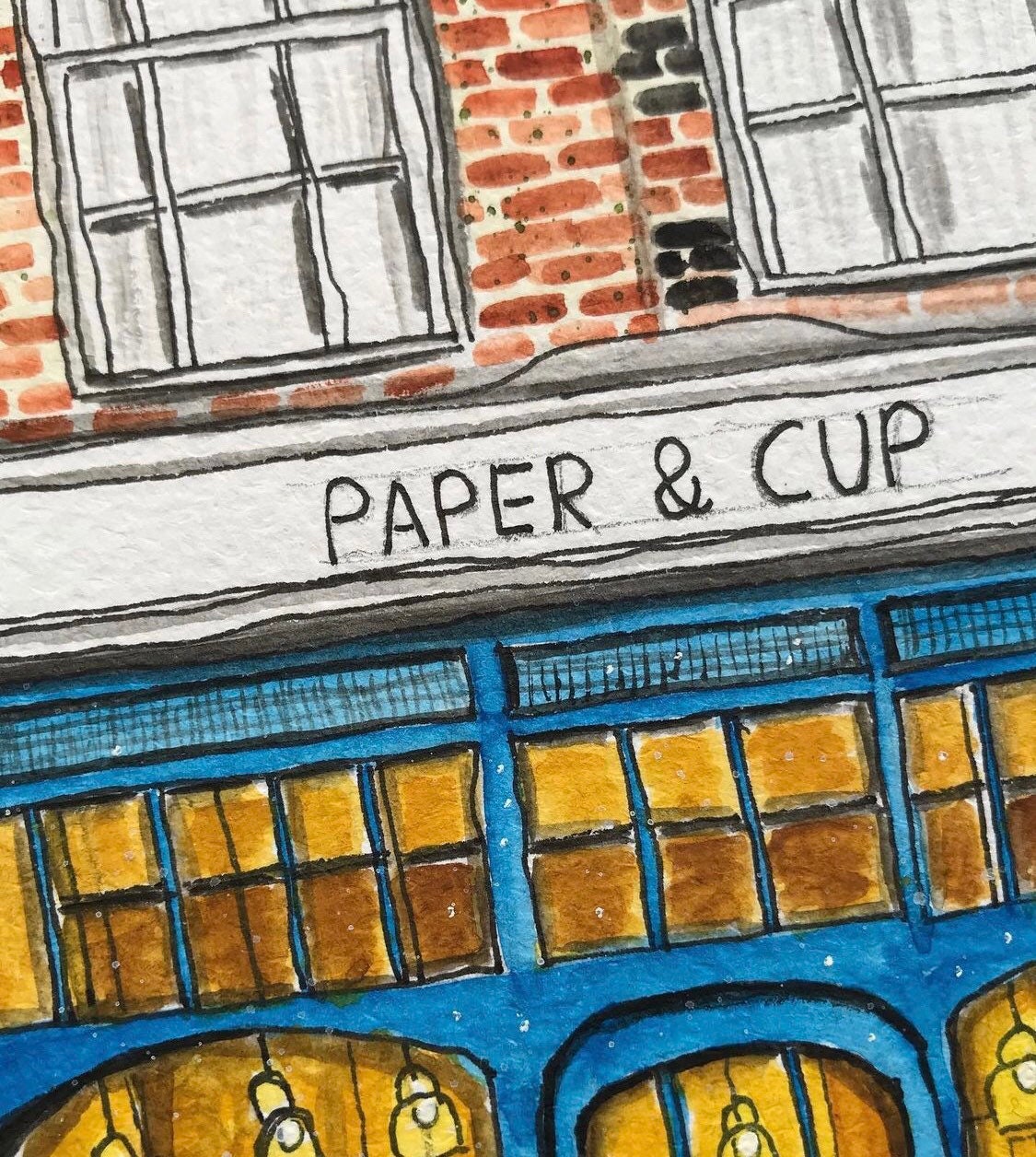 Print of Paper & Cup a Coffee Shop in London - Etsy