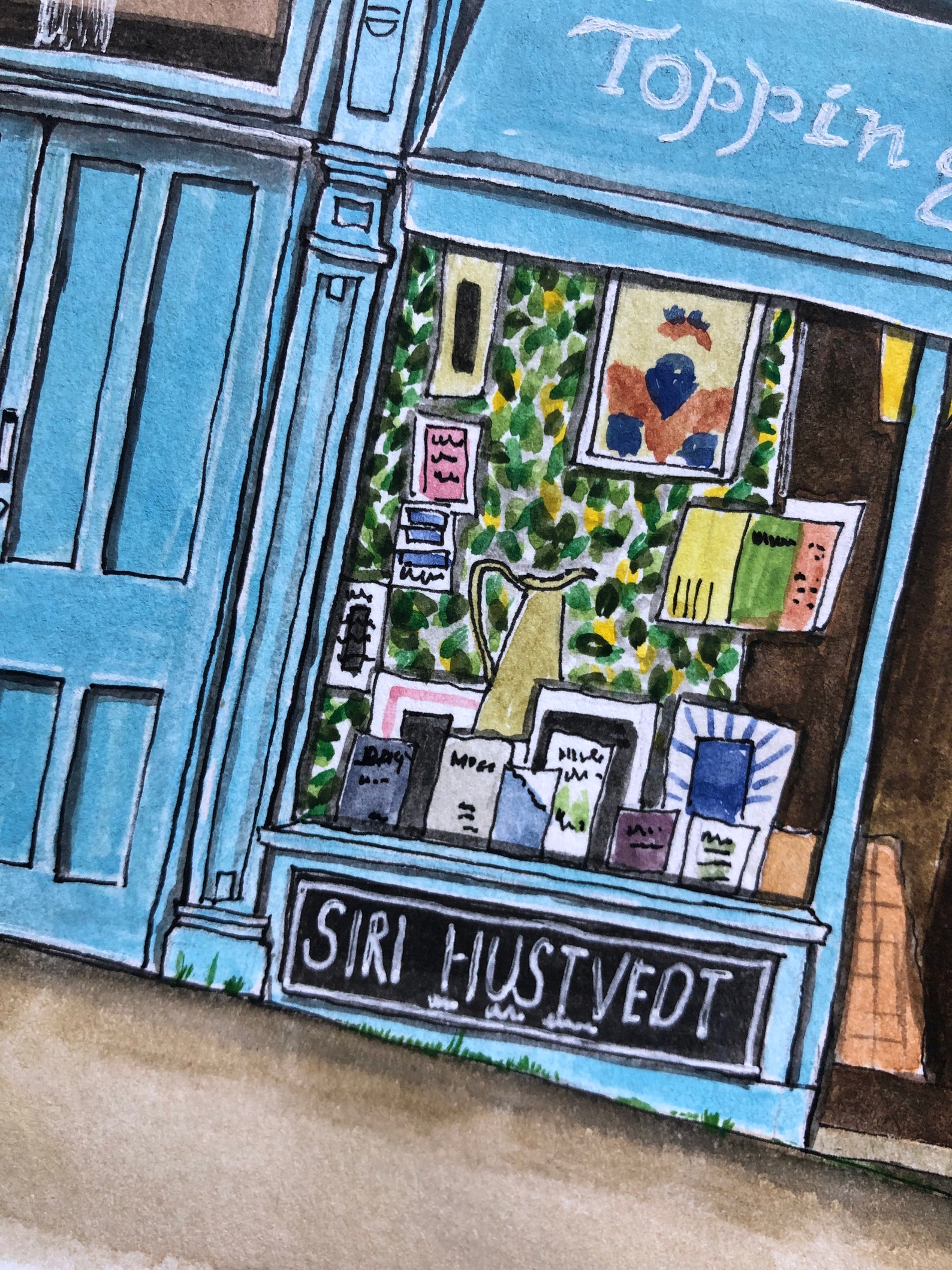 Print of Toppings and Company Booksellers A Cute and Lovely Baby Blue ...