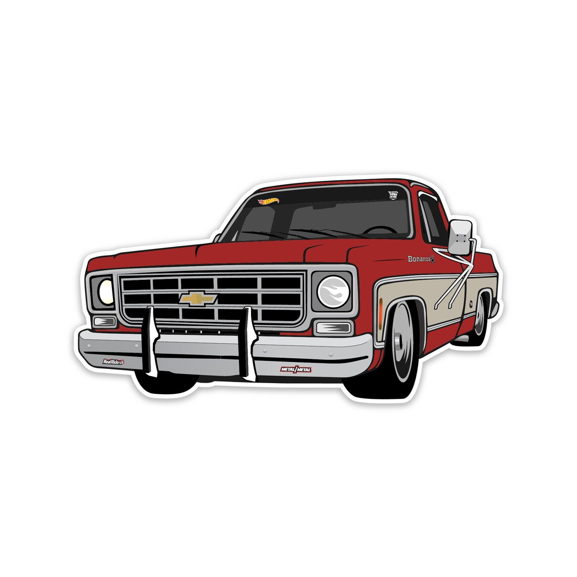 Squarebody Sticker - Etsy