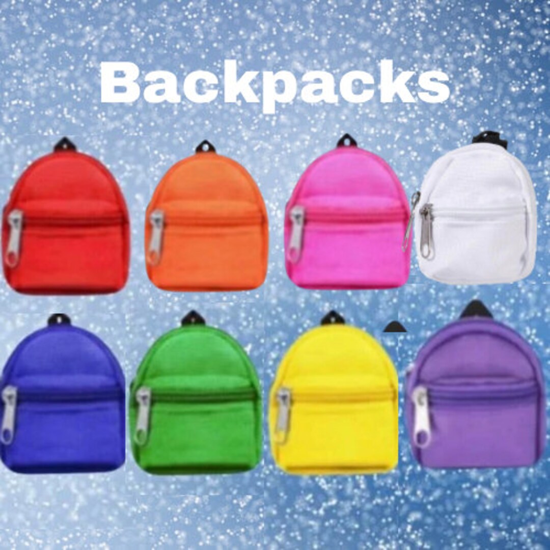 Restocked Zippered Backpacks for Elves and Dolls/elf Accessory - Etsy