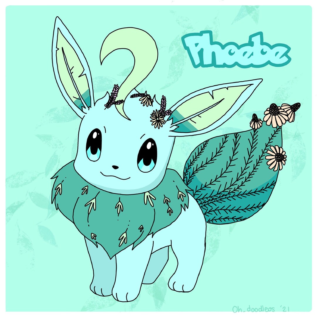 Personalised Eevee Fan Art Digital Illustration - Etsy